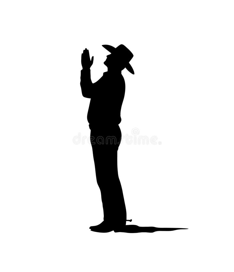 Praying Cowboy Stock Illustrations – 46 Praying Cowboy Stock ...