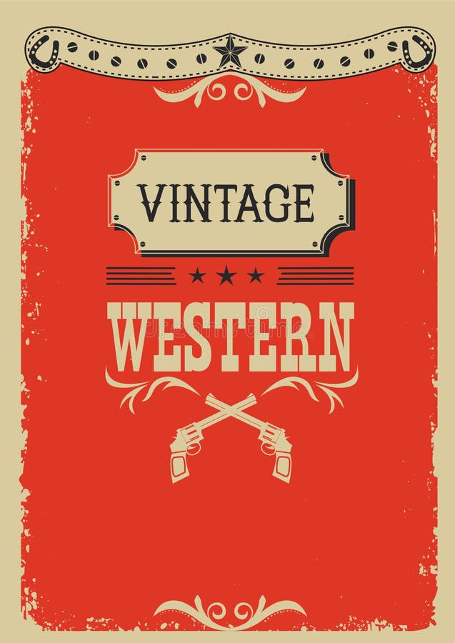 Cowboy Red Background Western Decoration Stock Illustrations – 283 ...