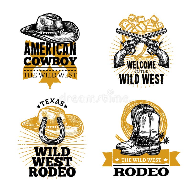 Rodeo Emblems Stock Illustrations – 65 Rodeo Emblems Stock ...