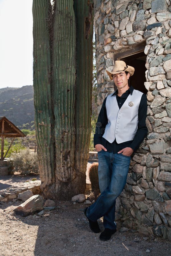 Cowboy Sheriff stock photo. Image of adult, sheriff, asian - 17768958