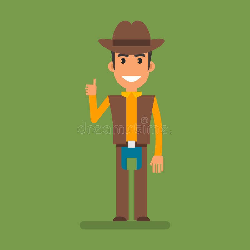 Thumbs Up Cowboy Stock Illustrations – 39 Thumbs Up Cowboy Stock ...