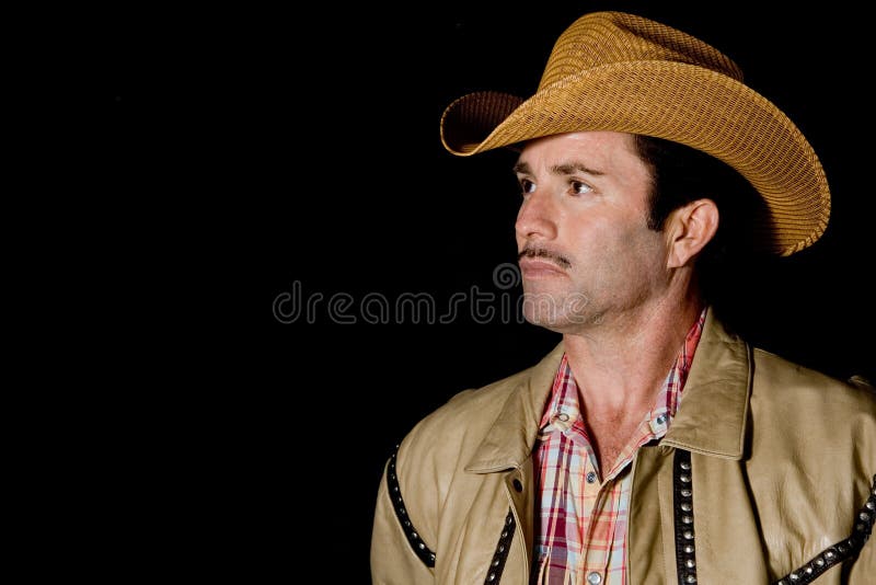 Cowboy side view stock photo. Image of clothing, wear - 2282086