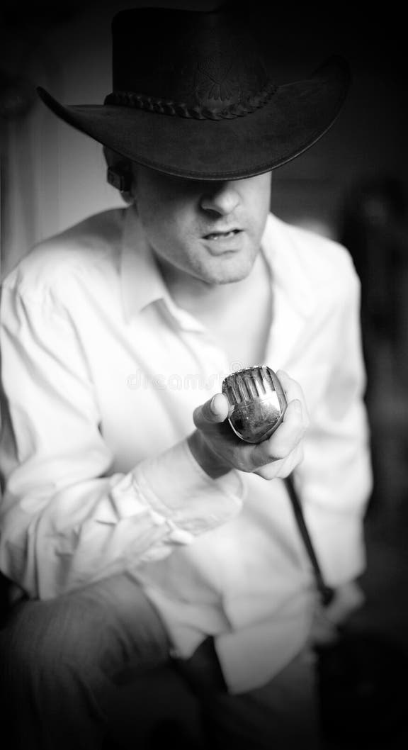 Cowboy Singer stock image. Image of white, male, style - 13963729