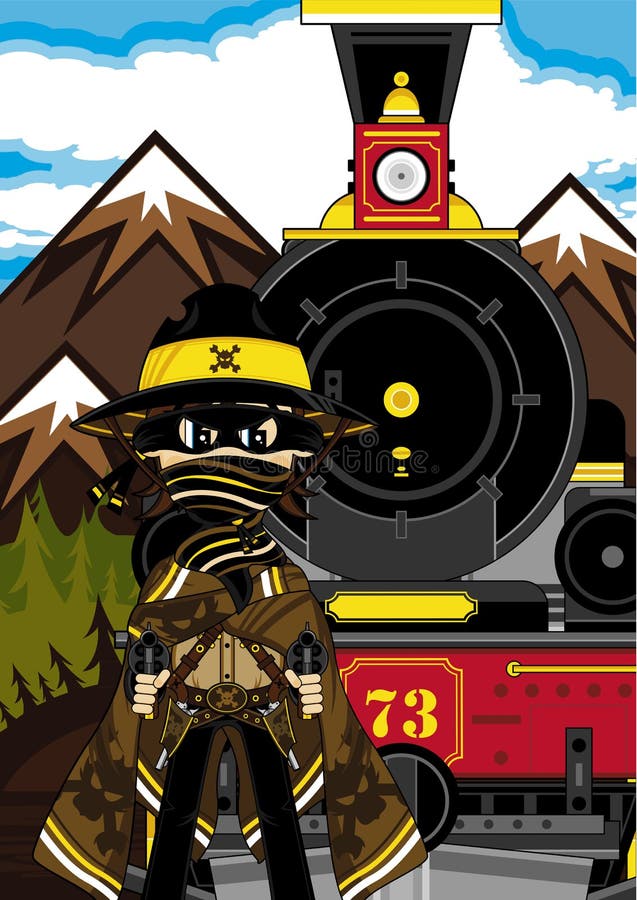 Cowboy Locomotive Stock Illustrations – 255 Cowboy Locomotive Stock ...