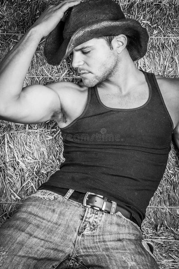 Cowboy stock image. Image of face, straw, wearing, person - 13879729