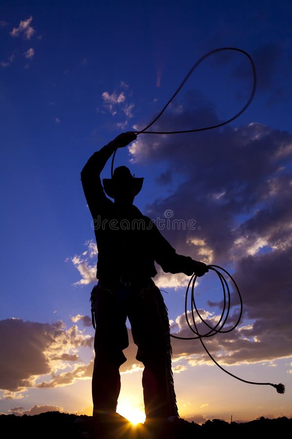 Cowboy with rope in air stock photo. Image of america - 19491168