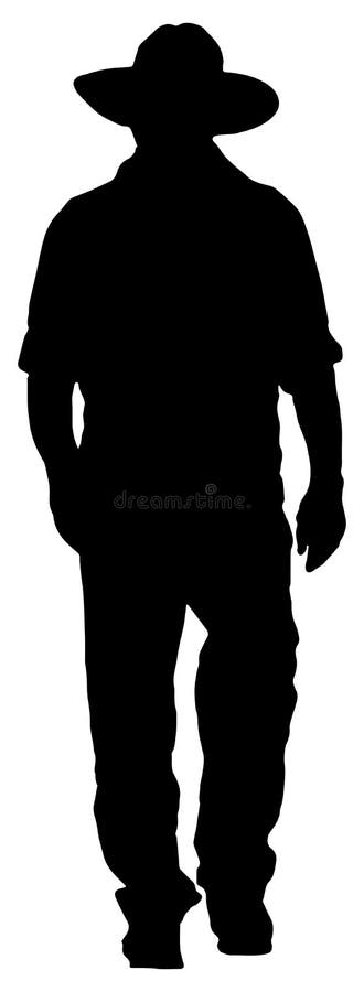 Standing Cowboy Silhouette
