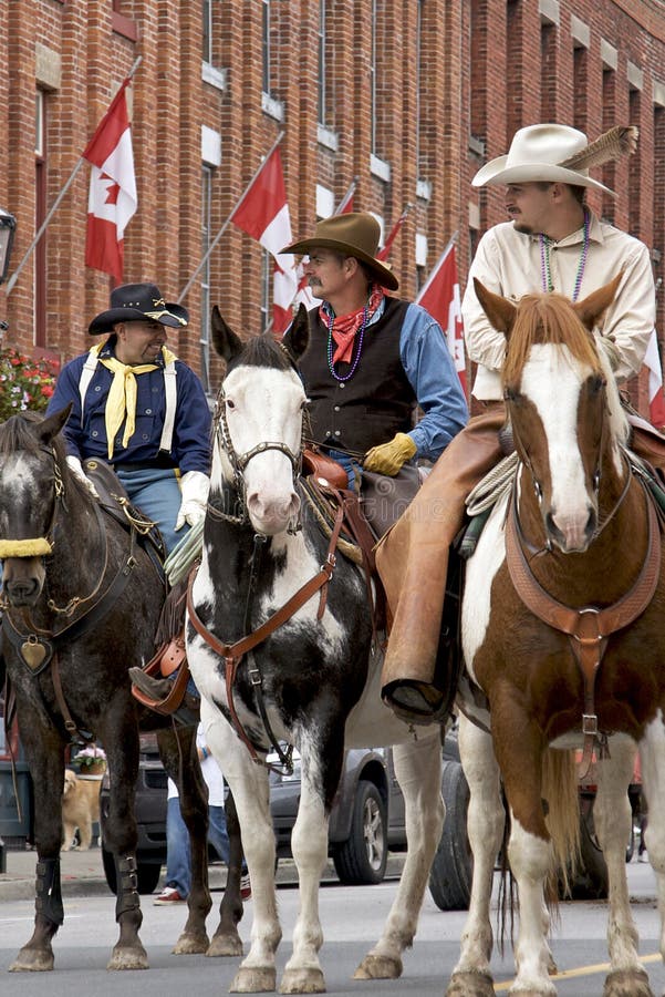 Cowboys on Horseback in a Rodeo at the Churchill County Fairgrounds in ...