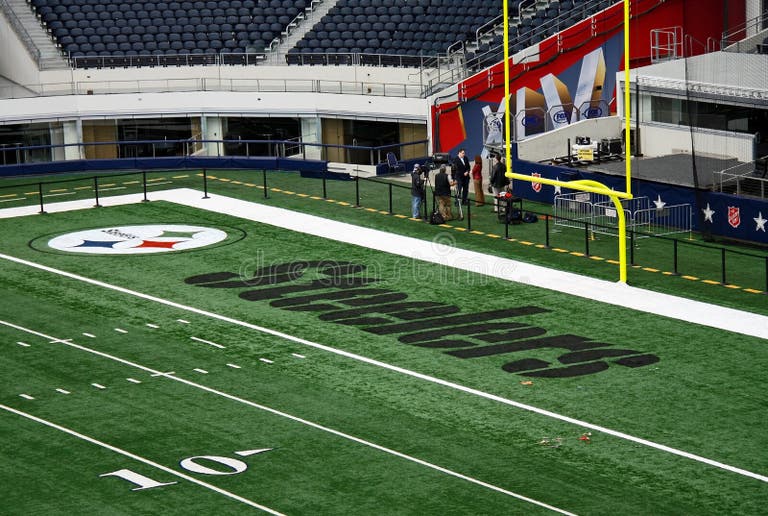 Cowboys STadium End Zone Interview Editorial Stock Photo - Image of ...