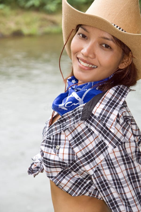 Cowgirl stock photo. Image of porch, country, fashion - 27798516