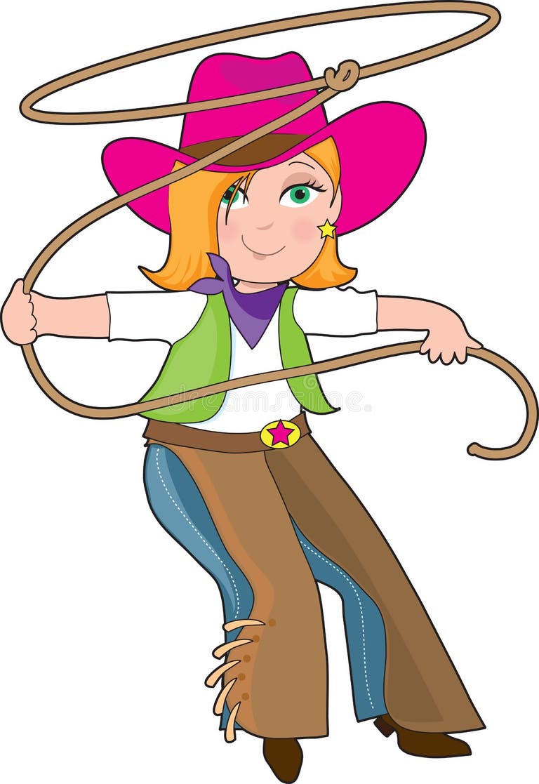 Cowgirl Rope Stock Illustrations – 493 Cowgirl Rope Stock Illustrations ...