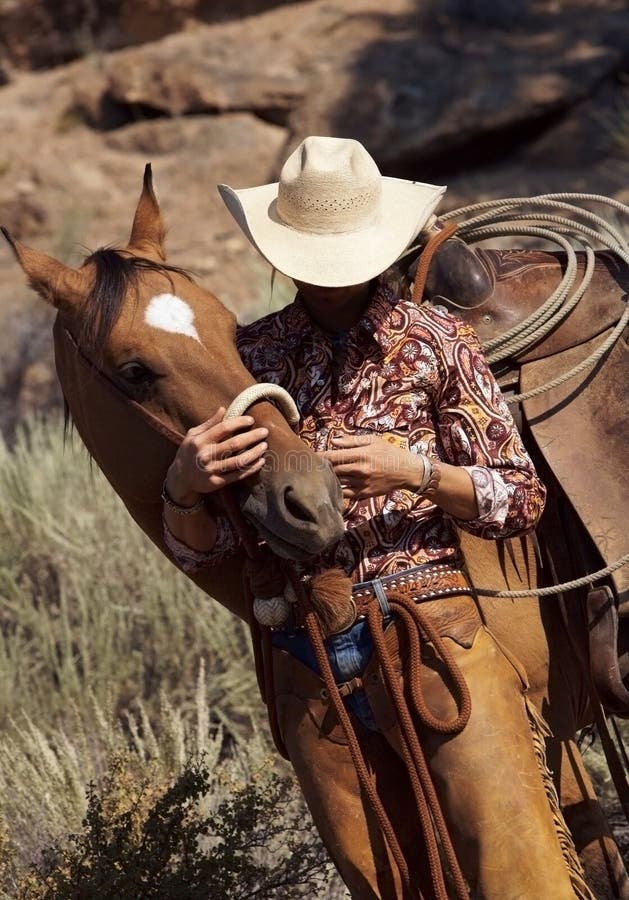 Cowgirl dulce foto de archivo. Imagen de cuerda, reinados - 2418756