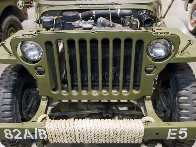 Cowl of military car stock photo. Image of army, headlight - 11693408