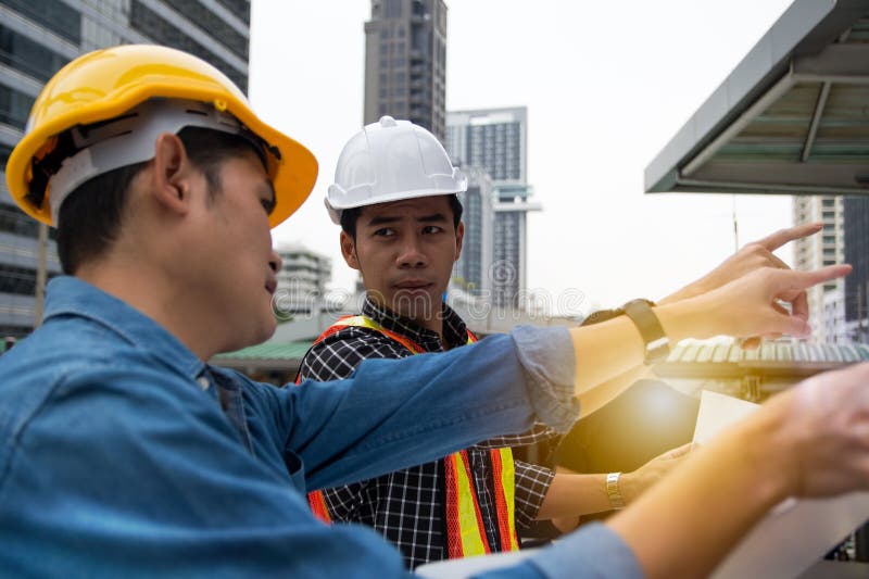 Coworkers of Engineer Discussing the Moving Forward Plan Stock Image ...