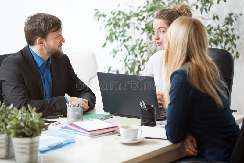 Coworkers Having a Good Time Stock Image - Image of brainstorm ...
