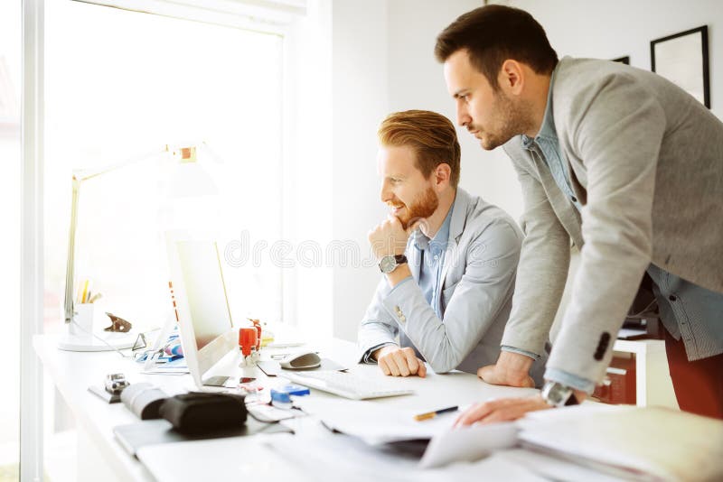 Coworkers Planning Startup Goals Stock Image - Image of coworkers ...