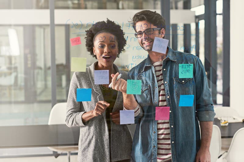 Coworkers, Sticky Note and Office for Planning Strategy, Scheduling ...