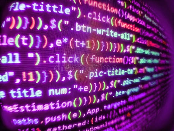 Coworkers Team in Modern Office. Software Abstract Background. Screen ...