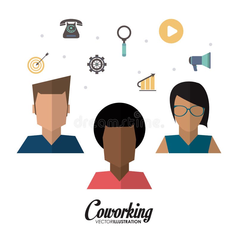 Coworking icon design stock vector. Illustration of info - 66031910