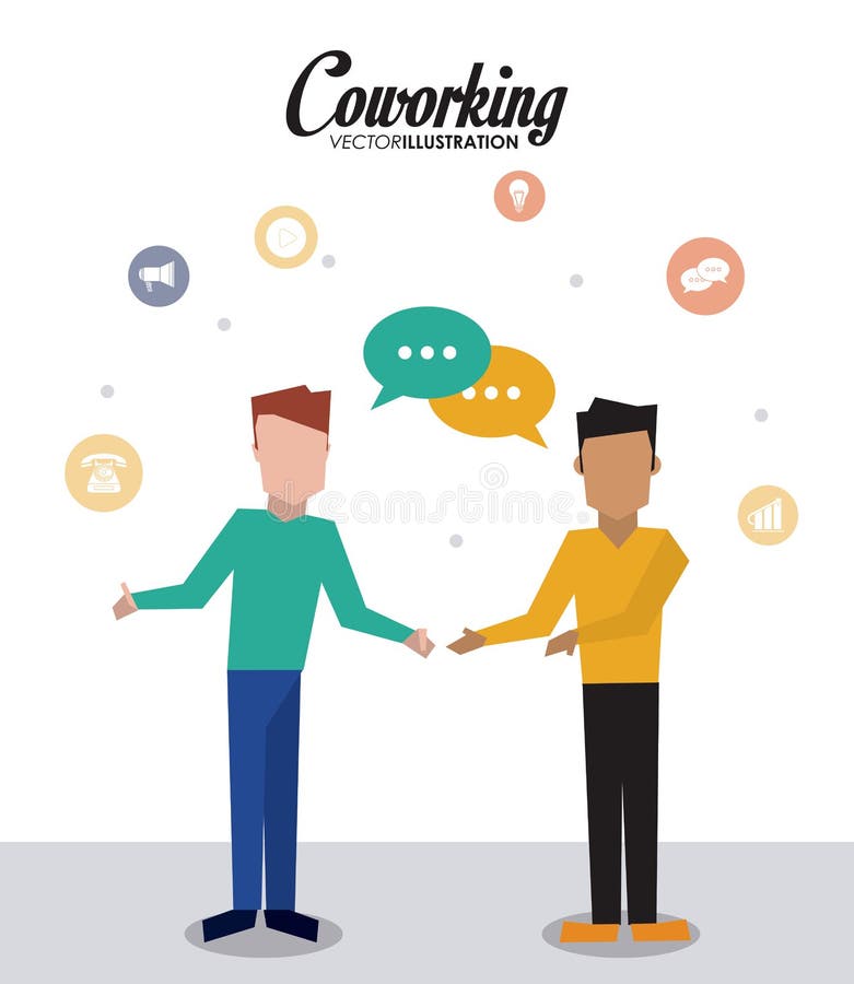 Coworking icon design stock vector. Illustration of support - 66032048
