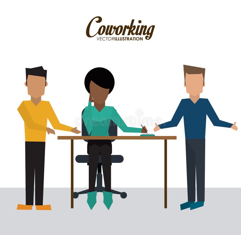 Coworking icon design stock vector. Illustration of union - 66032064