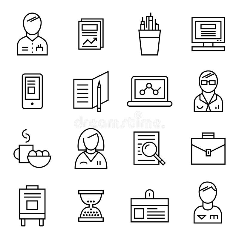 Coworking Line Icon Set stock vector. Illustration of design - 78755276 Coworking Line Icon Set stock vector. Illustration of design - 78755276
