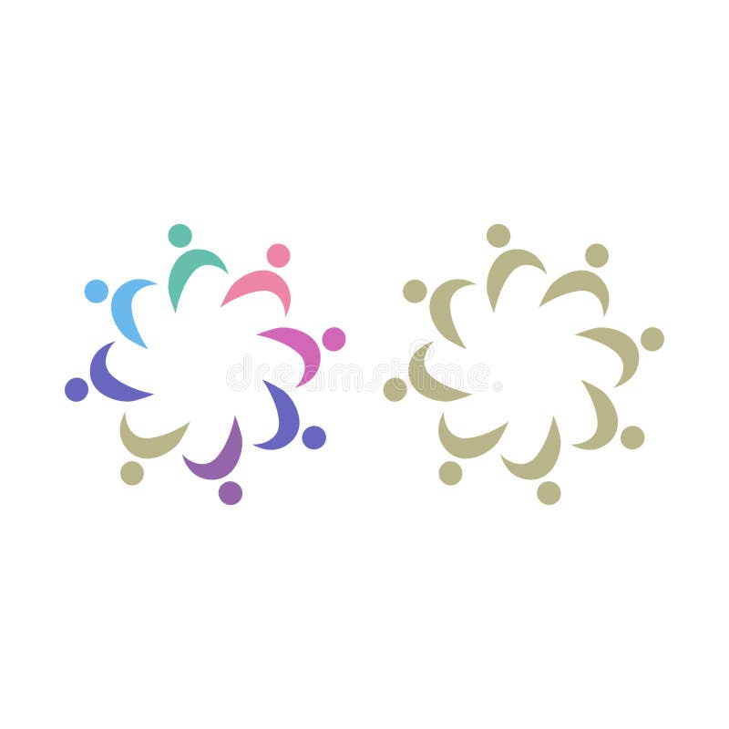 Coworking People Together Union Teamwork Stock Vector - Illustration of ...