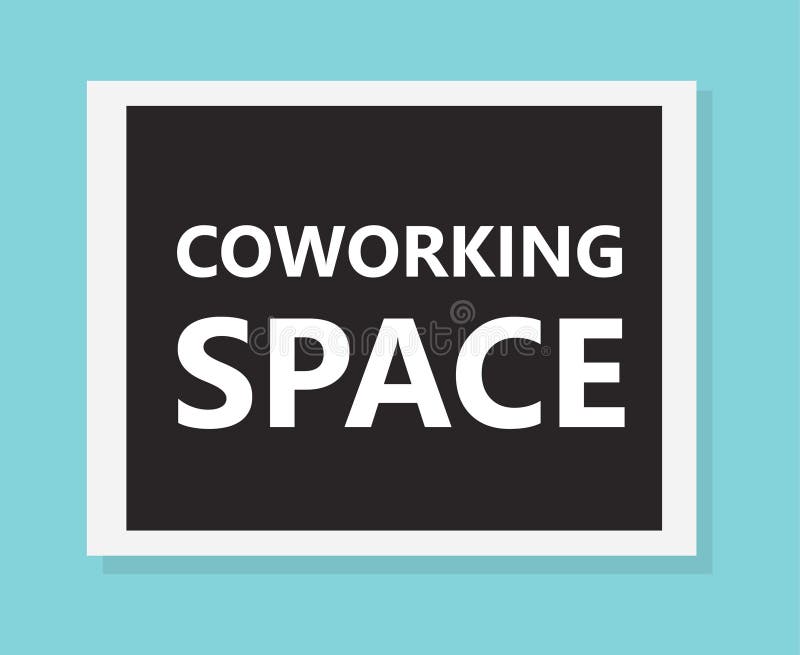 Coworking space concept stock vector. Illustration of office - 121937800