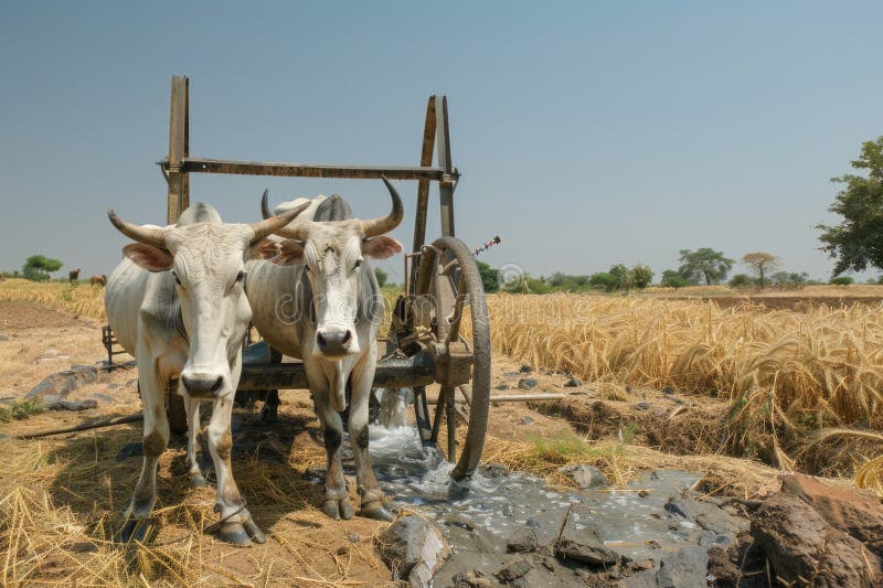 Cows grazing in dirt stock photo. Image of earth, nature - 375357378