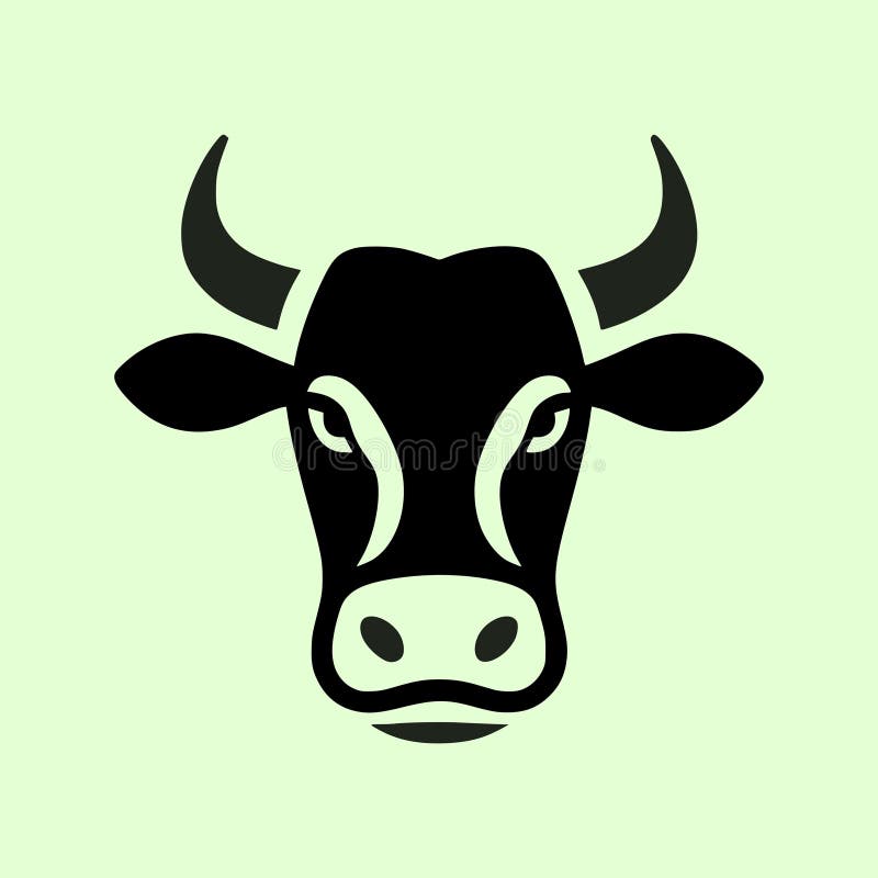 Cows Head stock vector. Illustration of epsvector, illustrations ...
