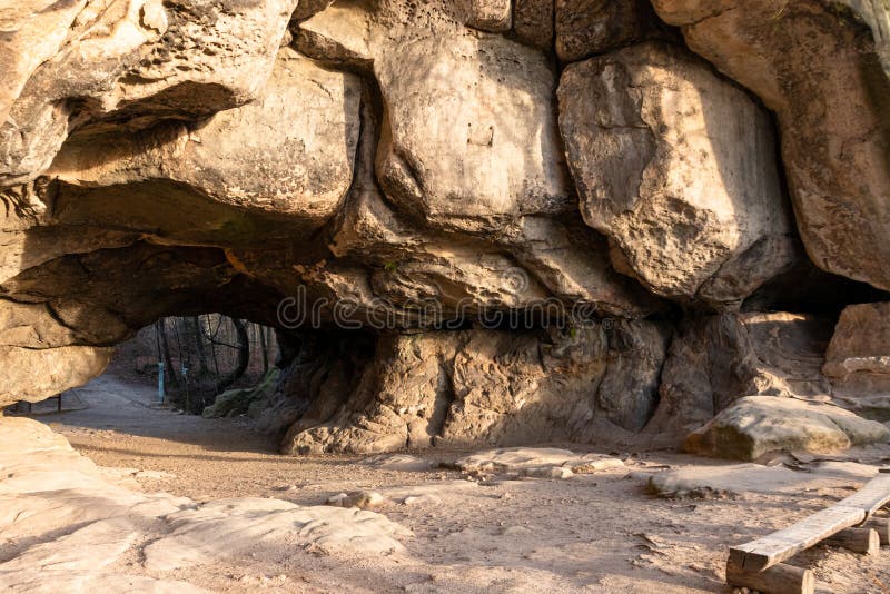 Cowshed rock gate stock image. Image of felsentor, nature - 206258453