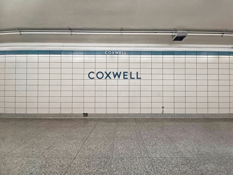 Coxwell Subway Station Interior View Editorial Image - Image of indoor ...