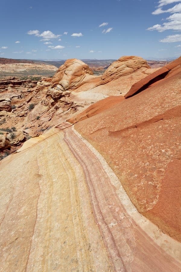 USA, Arizona: Coyote Buttes South - Landscape With Sandstone Buttes ...