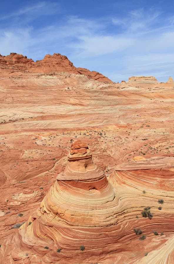 USA, Arizona: Coyote Buttes - Bizarre Sandstone Butte Stock Image ...