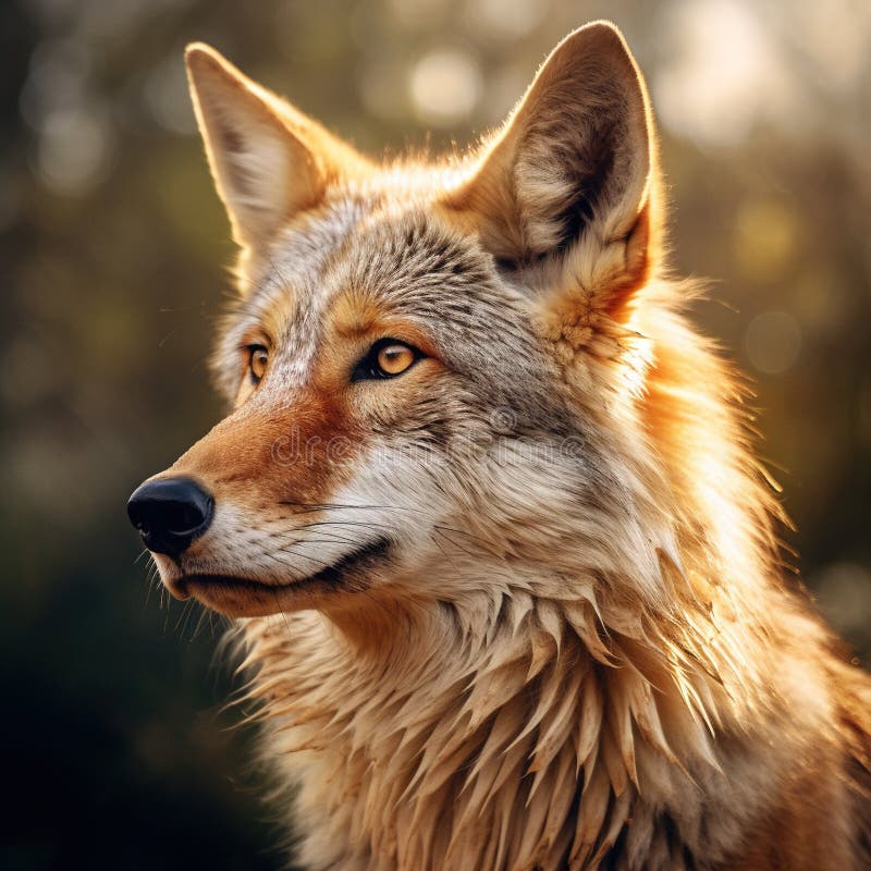 Coyote Made with Generative AI Illustration Stock Illustration ...