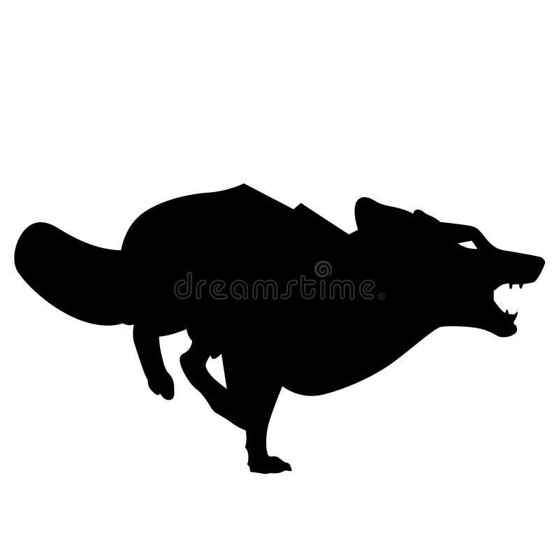 Running Coyote Silhouette