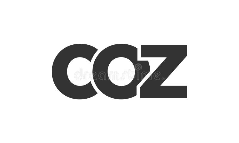 COZ Logo Design Template with Strong and Modern Bold Text. Initial ...