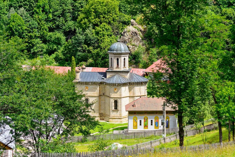 Cozia Monastery - Romania stock image. Image of caciulata - 142040157
