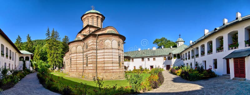 Cozia monastery in Romania stock image. Image of panoramic - 65954041