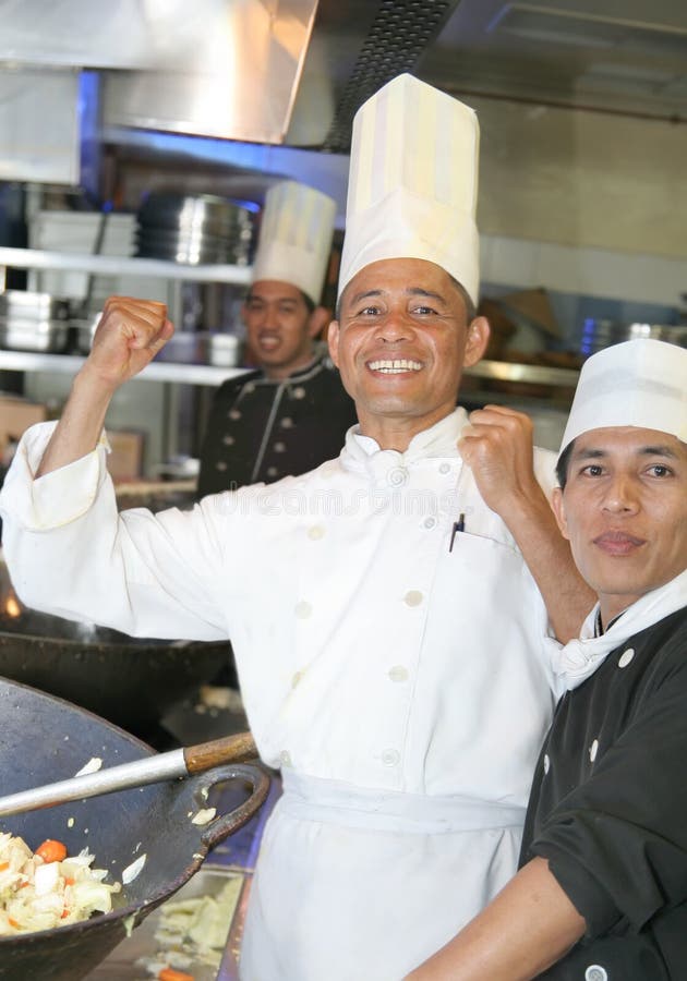 Cozinheiro Chefe No Trabalho Foto de Stock - Imagem de entusiasmo ...