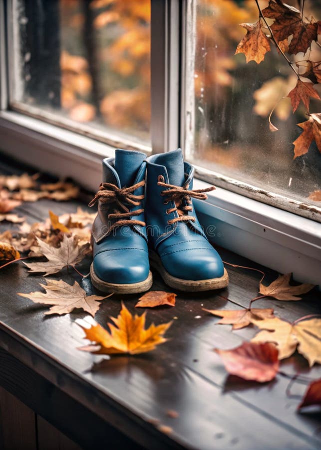 Cozy Autumn Boot Generative Ai Stock Illustration - Illustration of ...