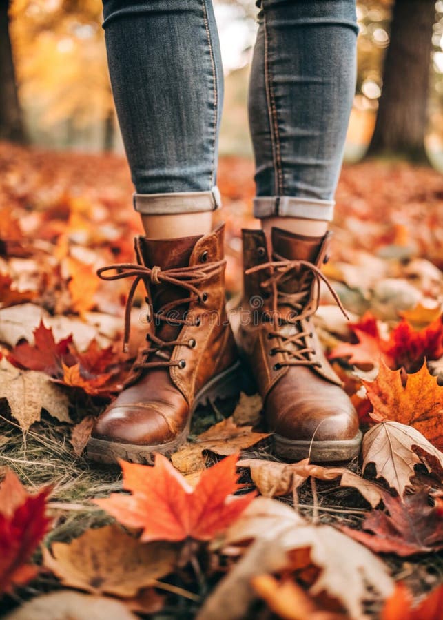Cozy Autumn Boot Generative Ai Stock Illustration - Illustration of ...