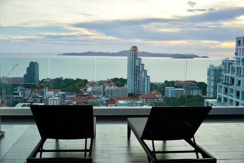 Cozy beach view stock image. Image of pattaya, view - 155478979