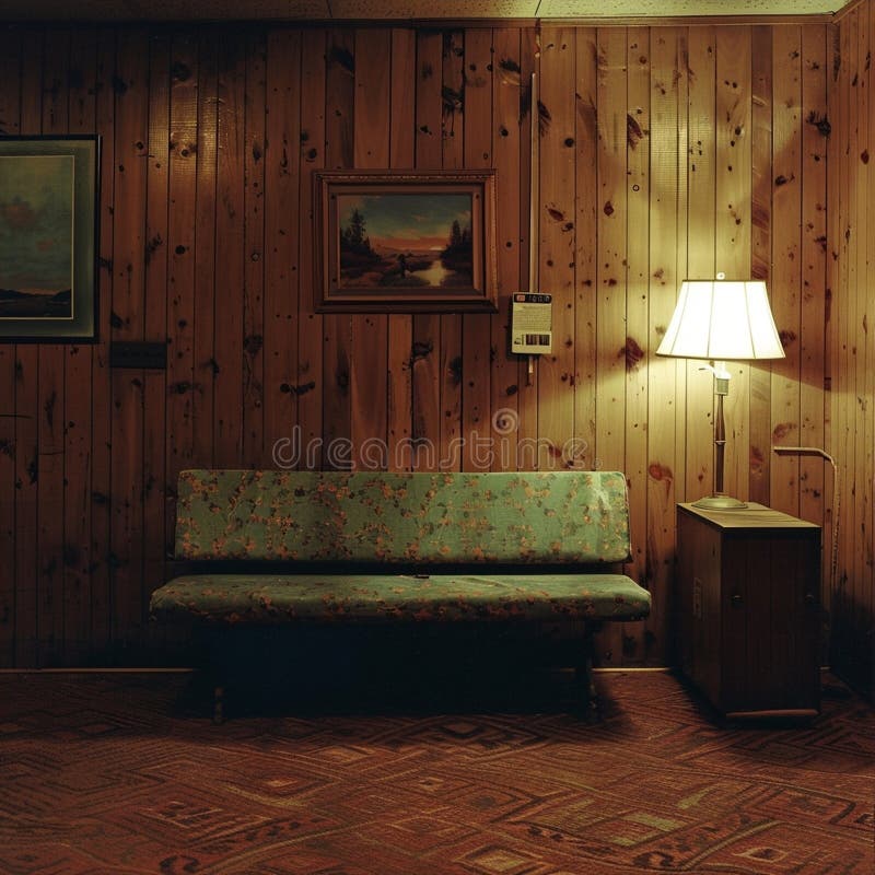 Cozy Bench in a Motel Room, Perfect for Relaxation and Rest Stock ...