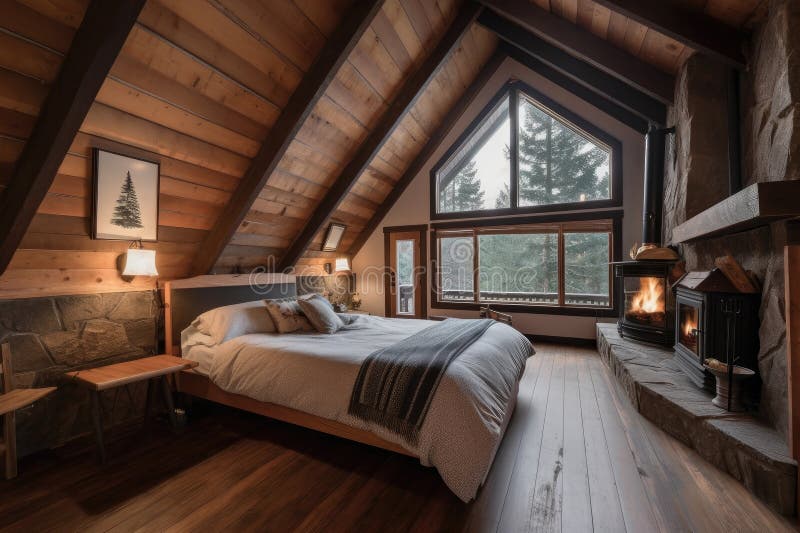 Cozy Cabin with a Crackling Fire and Warm Bed for the Perfect Getaway ...