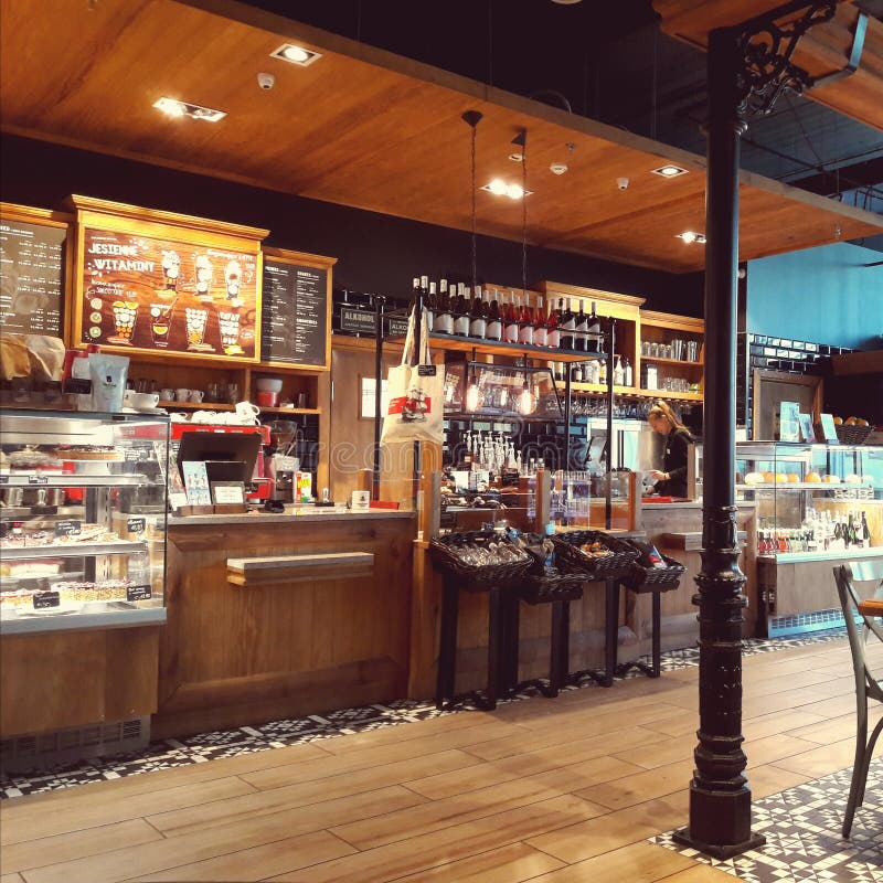 A cozy cafe editorial stock image. Image of wide, coffees - 104392574