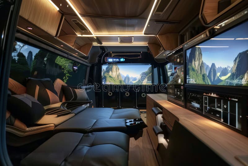 Cozy Camper Van Interior Setup for a Memorable Road Trip AI Generated ...
