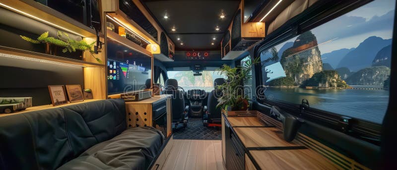 Cozy Camper Van Interior Setup for a Memorable Road Trip AI Generated ...