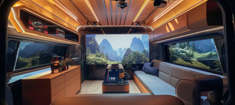 Cozy Camper Van Interior Setup for a Memorable Road Trip AI Generated ...