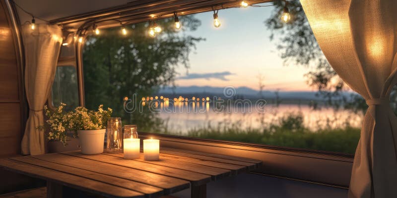 Lakeside Retreat Table View Window Stock Photos - Free & Royalty-Free ...
